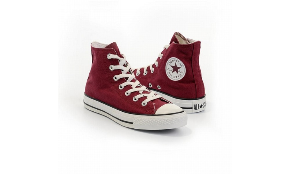 Кеды Converse высокие бордовые купить в Москве
